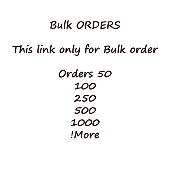 Bulk Orders - Etsy