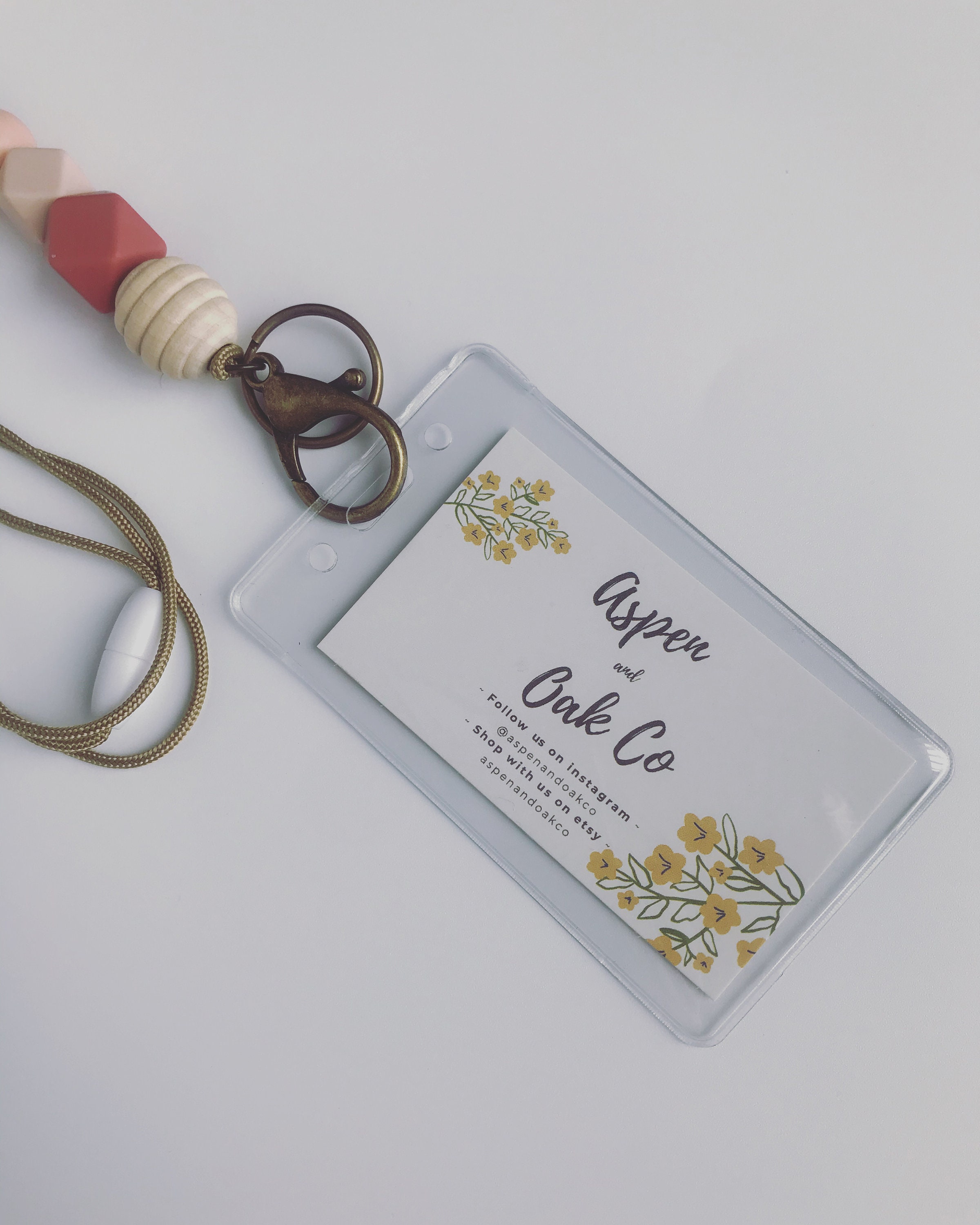 Empty Id Card Key Chain