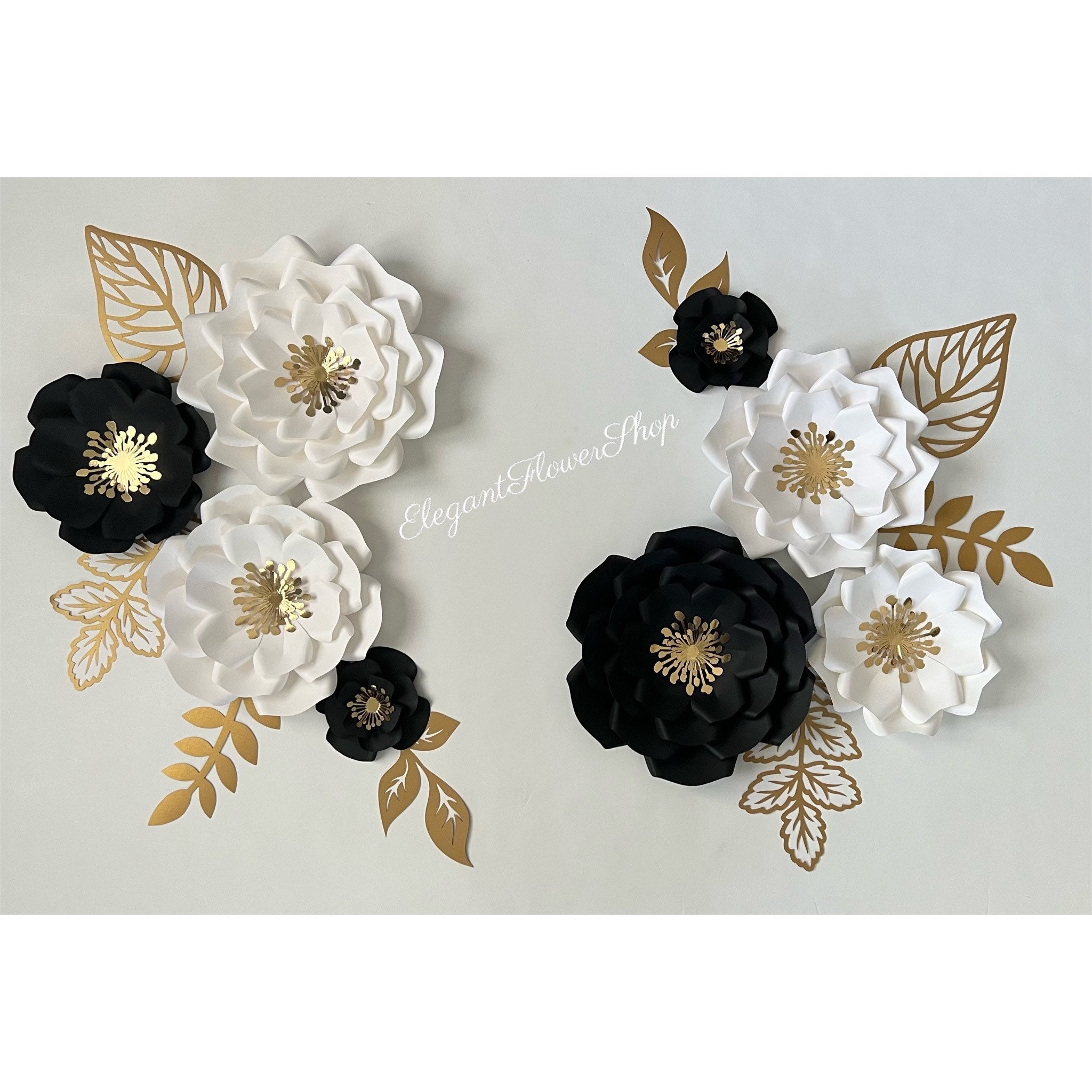 White Paper Flower Backdrop Nursery Wall Decor Baby Shower - Etsy