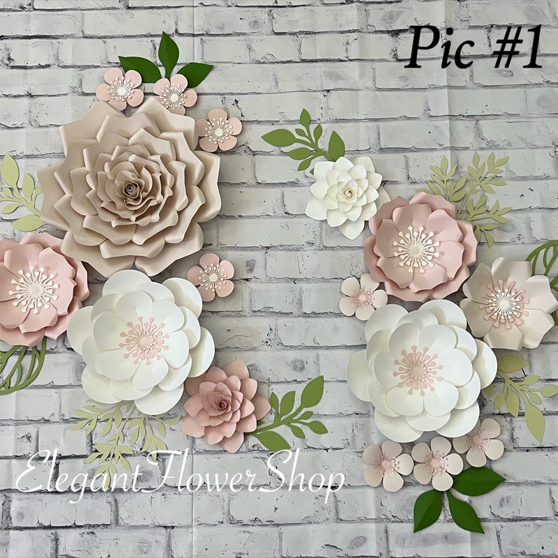 Paper Flowers Wall Decor - Etsy