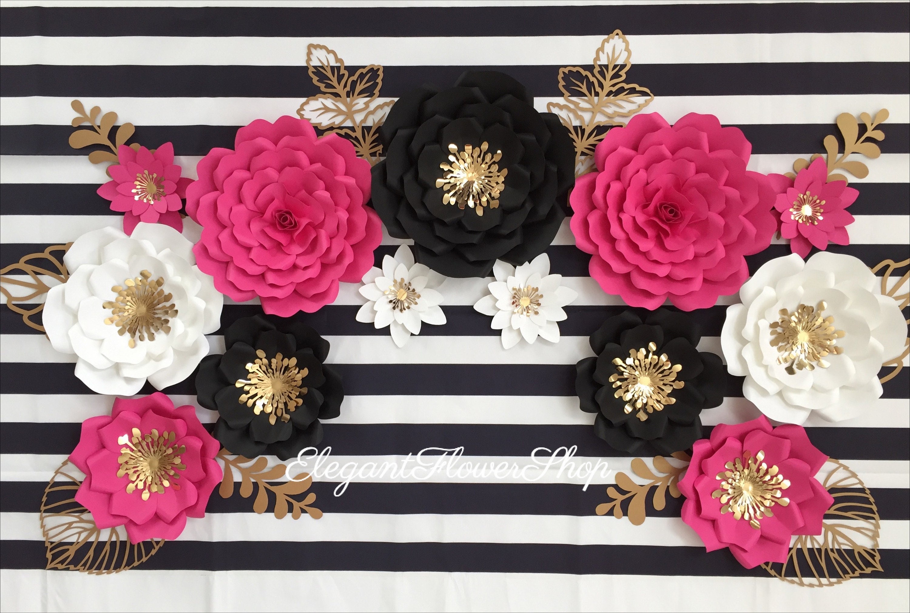 Kate Spade Flower Backdrop Kate Spade Paper Flowers Set Kate | Etsy