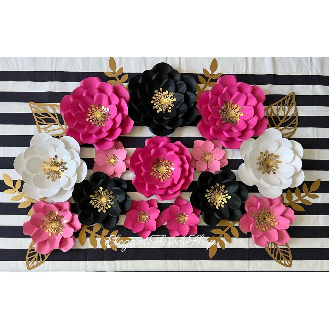 Kate Spade Flower Backdrop Kate Spade Paper Flowers Set Kate - Etsy