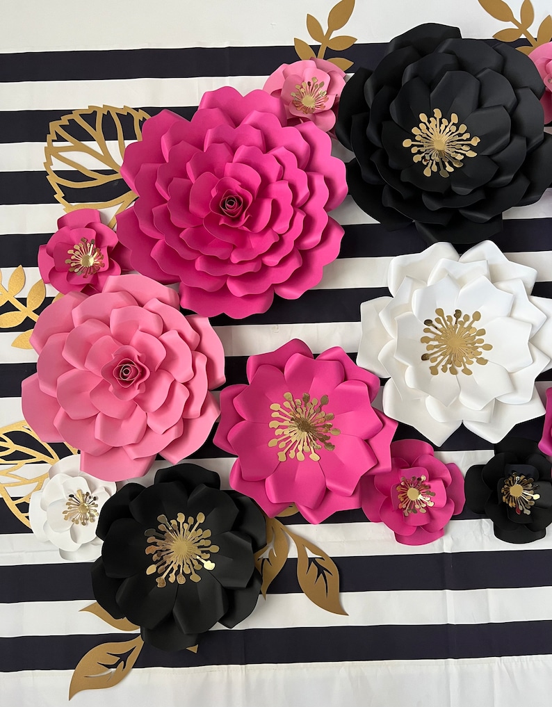 Kate Spade Flower Backdrop Kate Spade Paper Flowers Set Kate - Etsy