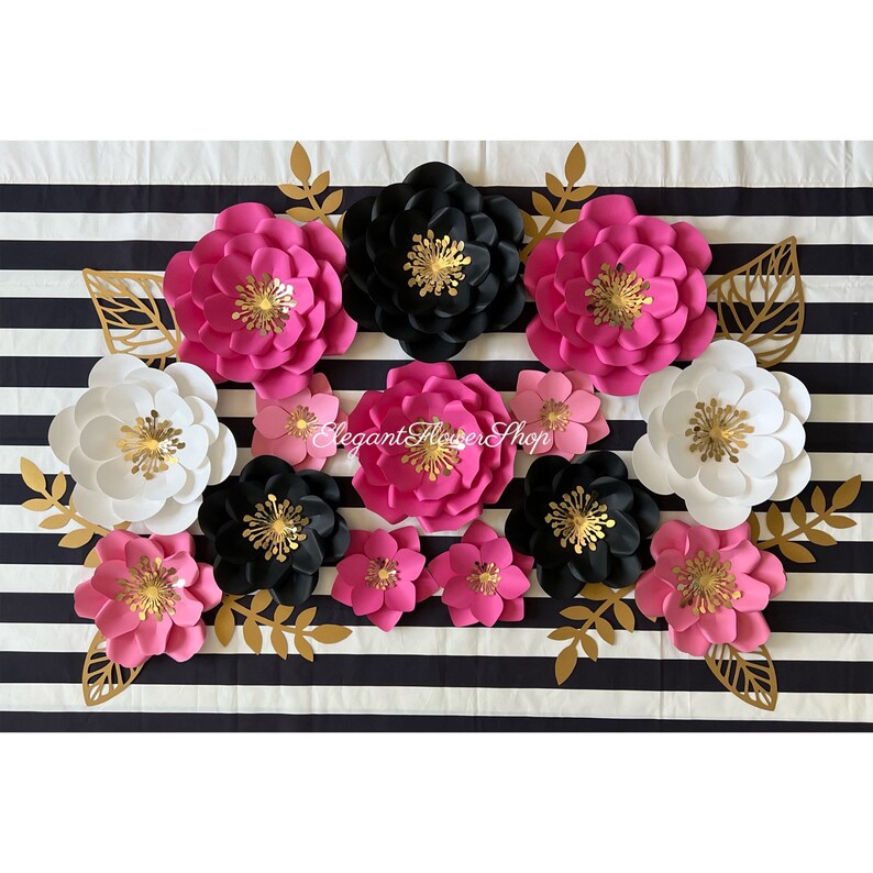 Kate Spade Flower Backdrop Kate Spade Paper Flowers Set Kate - Etsy
