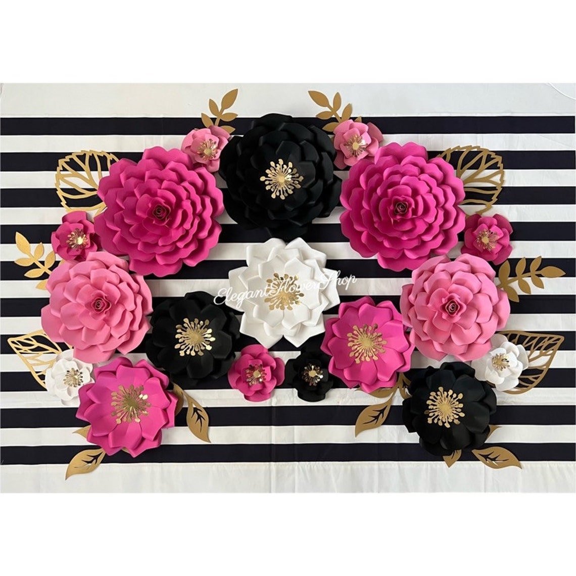 Kate Spade Flower Backdrop Kate Spade Paper Flowers Set Kate - Etsy