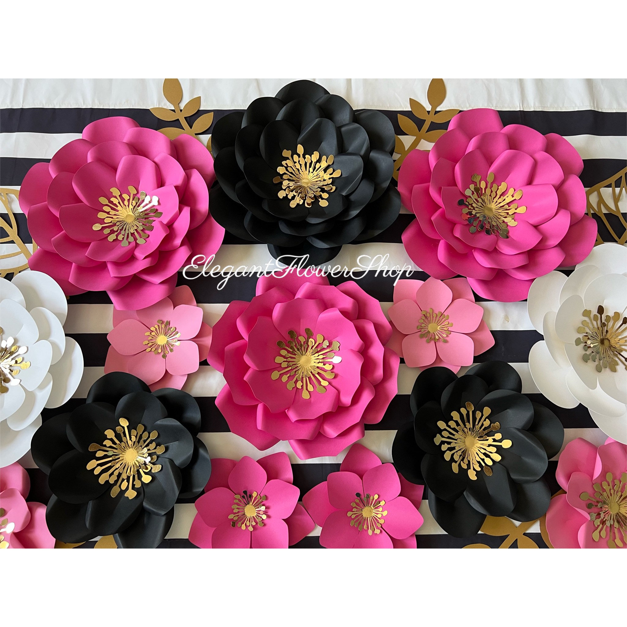 Kate Spade Flower Backdrop Kate Spade Paper Flowers Set Kate - Etsy