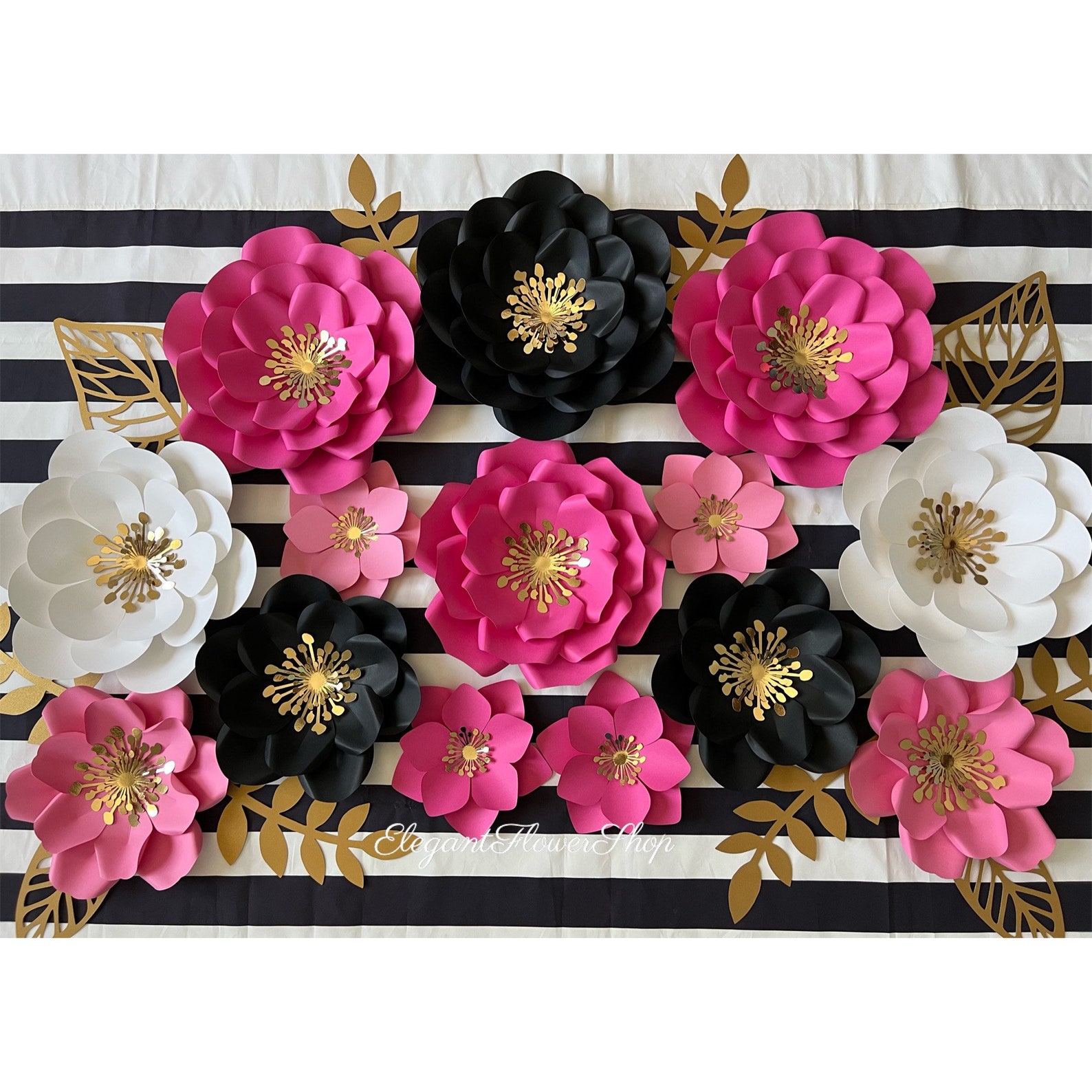 Kate Spade Flower Backdrop Kate Spade Paper Flowers Set Kate - Etsy
