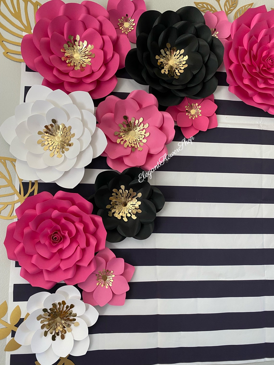Kate Spade Inspired Paper Flower Backdrop Large Paper - Etsy