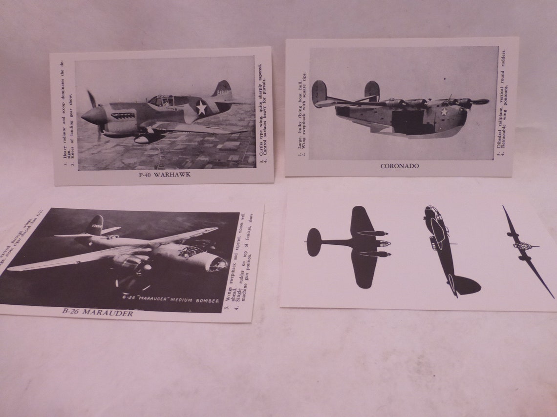 Plane Packet Flash Cards 56 Photos Airplanes US Army & Navy | Etsy