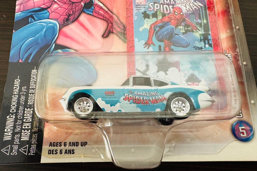 Johnny Lightning the Amazing Spider-man Marvel Comics 5 Corvette ...