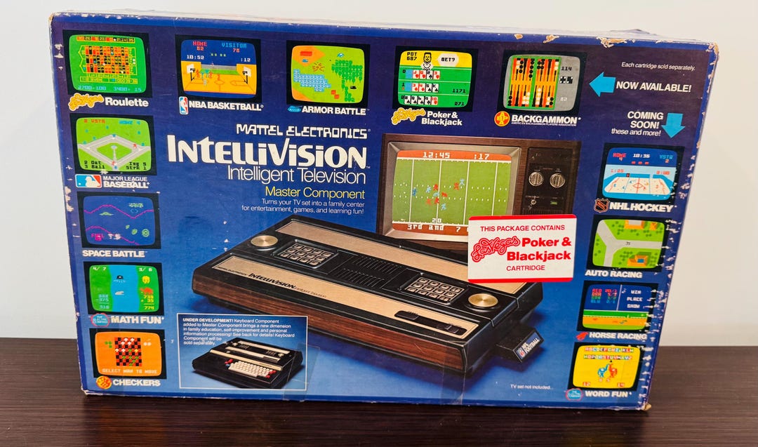 Vintage Game Console Intellivision Inteligent Television Console Mattel ...