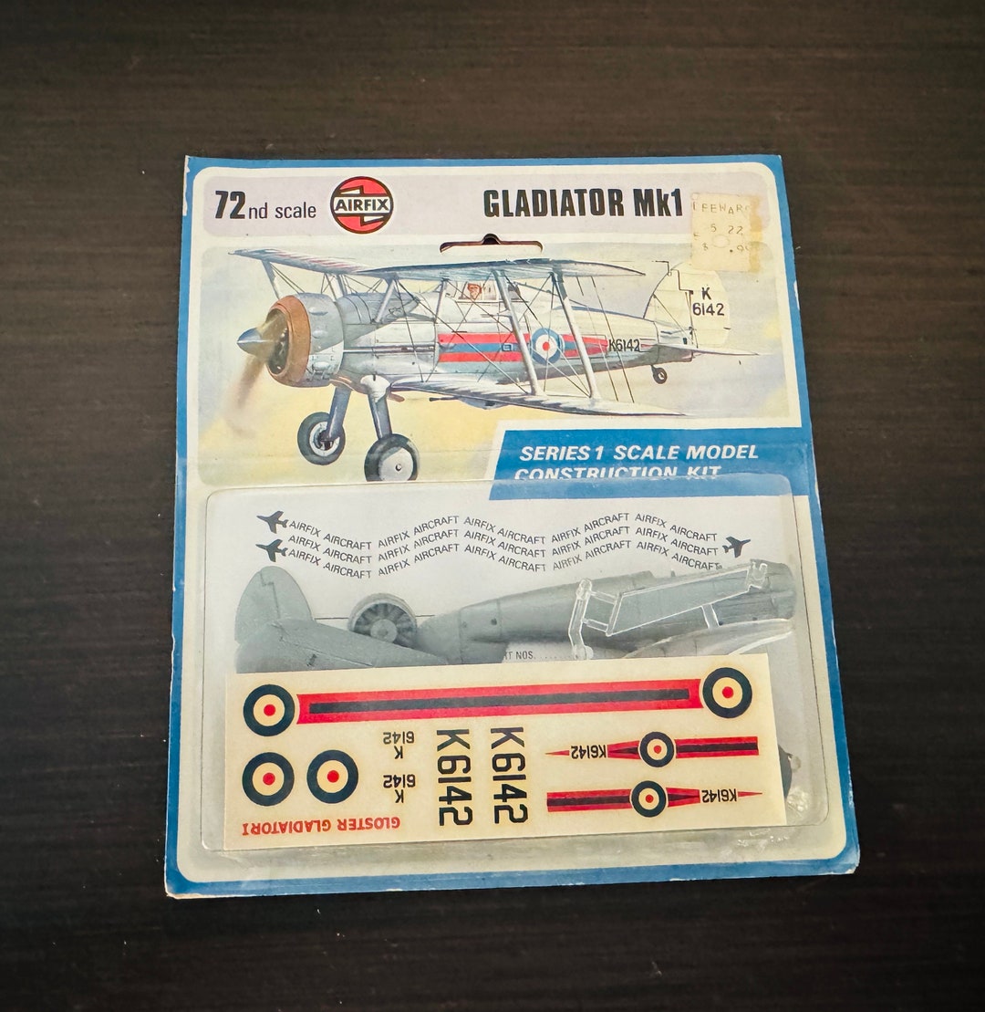 Gloster Gladiator MK1 Scale Model Kit by Airfix Products 72nd - Etsy