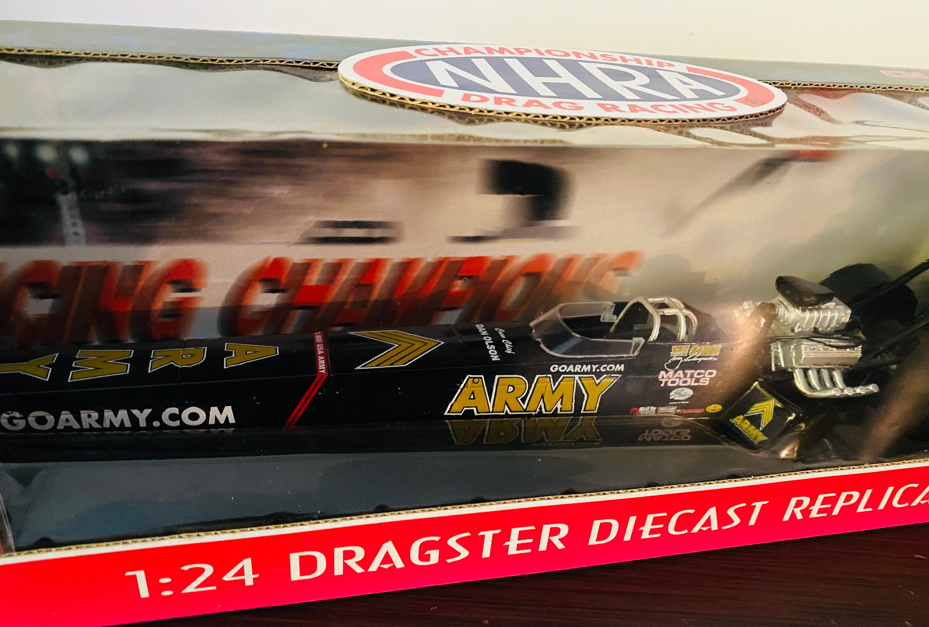 Army Tony Schumacher Diecast Dragster by Racing Champions NHRA 1:24 ...