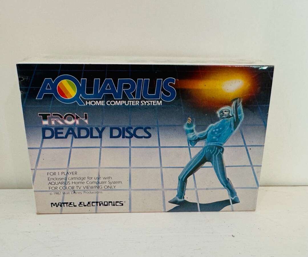 Mattel Electronics Tron Deadly Discs Vintage Computer Games Aquarius ...
