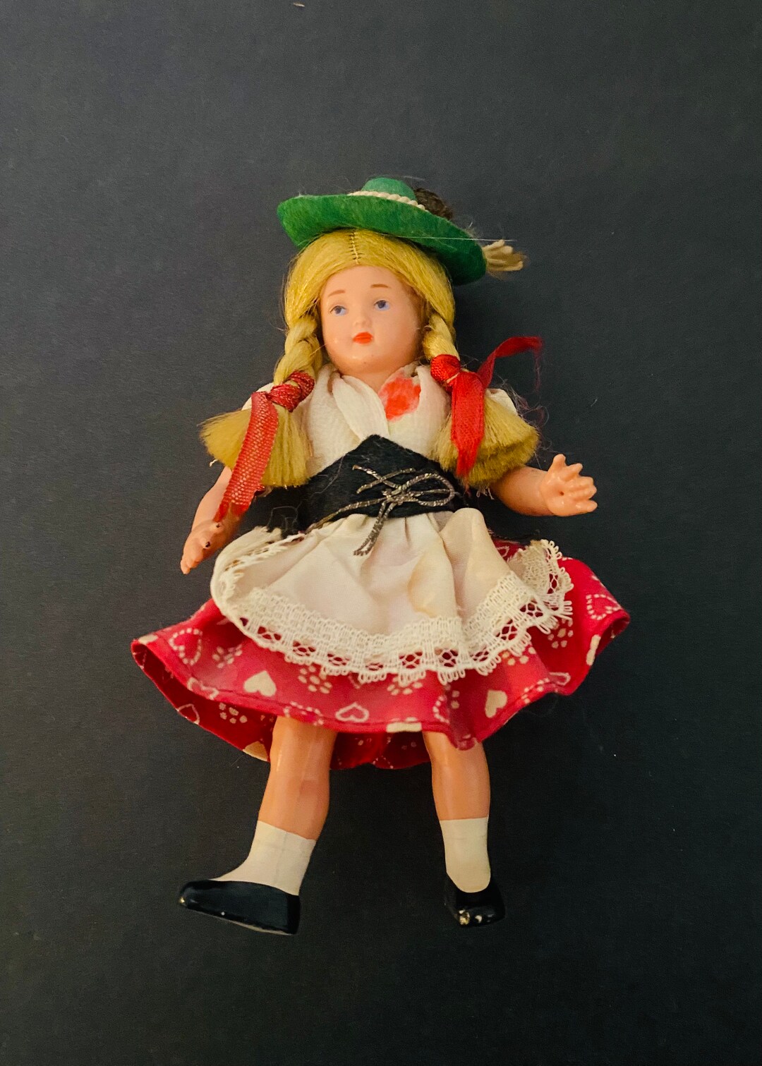 Heidi Doll Swiss Heidi Inspired Doll Vintage Doll Plastic Jointed ...