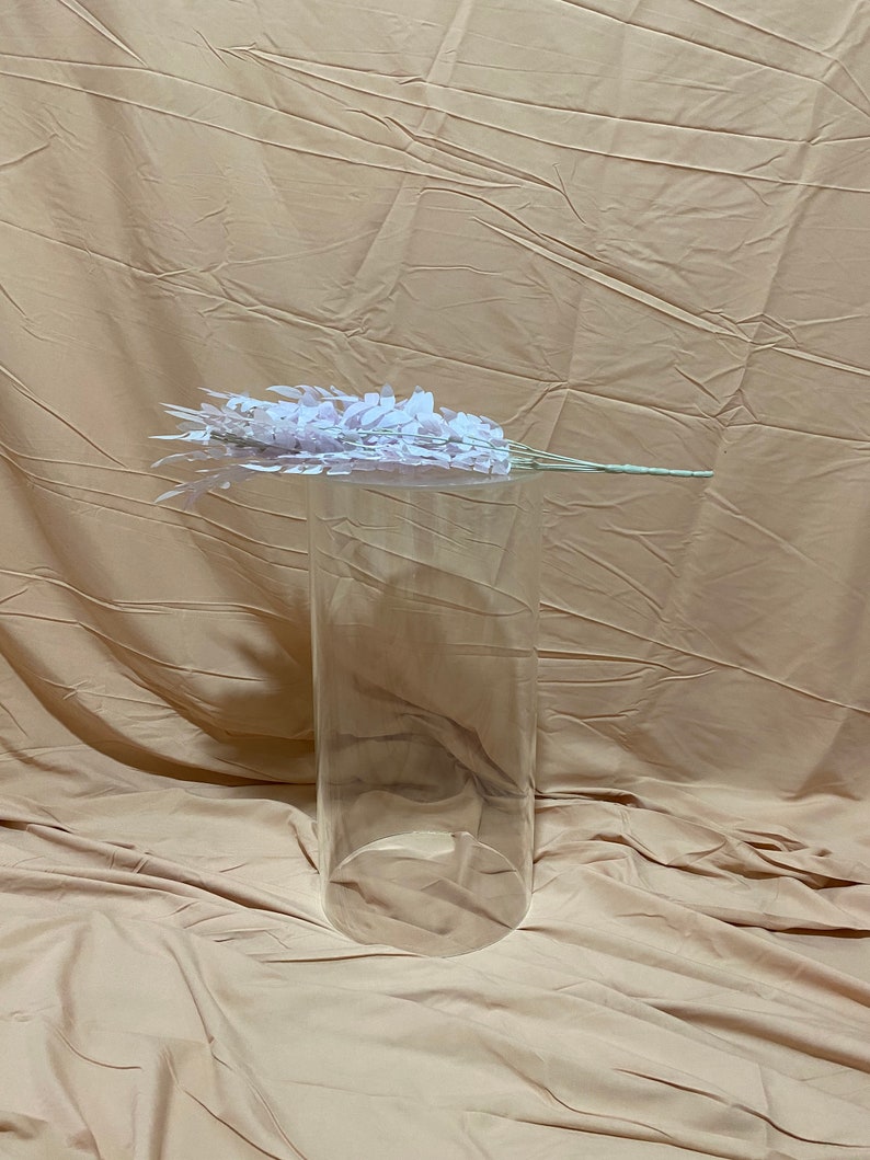 Round Clear Acrylic Cylinder Display Plexiglass Column Plinths ... Round Clear Acrylic Cylinder Display Plexiglass Column Plinths ...