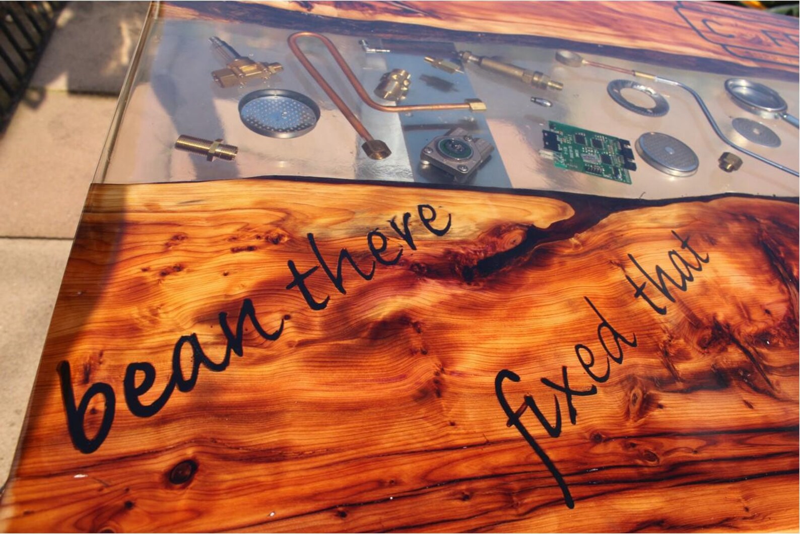 Custom Handmade Live Edge Resin Tables Made to Order, Dining Table ...