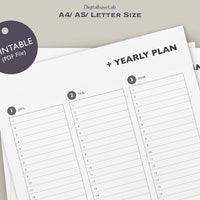 Undated Monthly Planner Printable/ Simple Organizer PDF/ Productivity ...