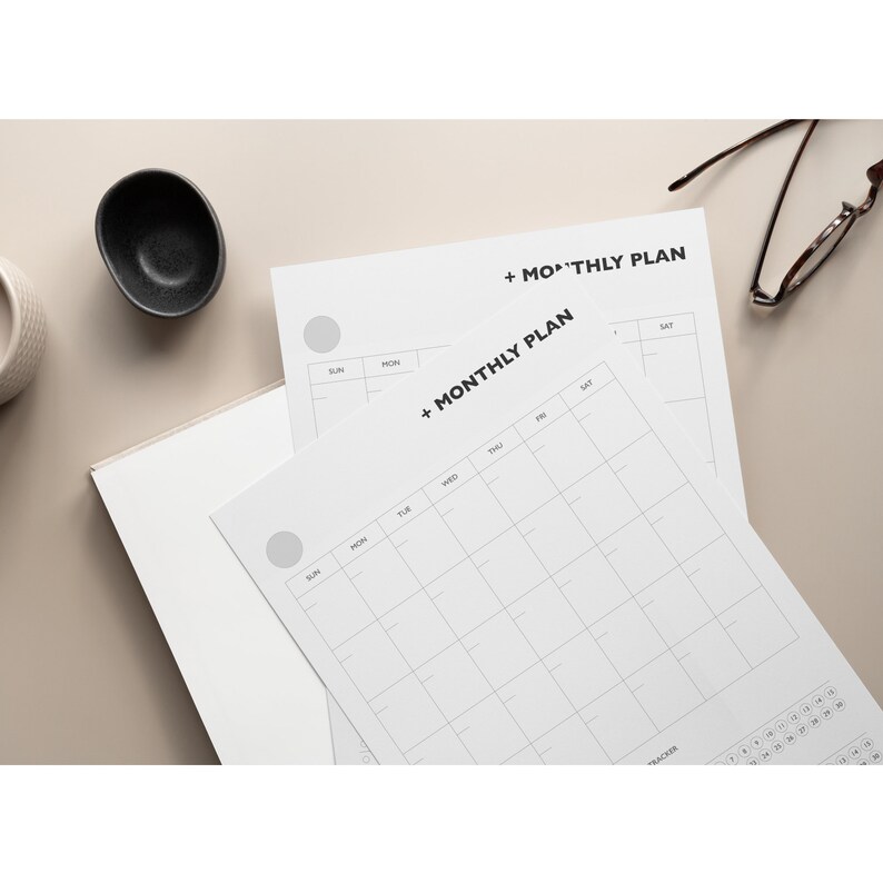 Monthly Planner Printable/ Planner Inserts/ Planner Pages/ - Etsy