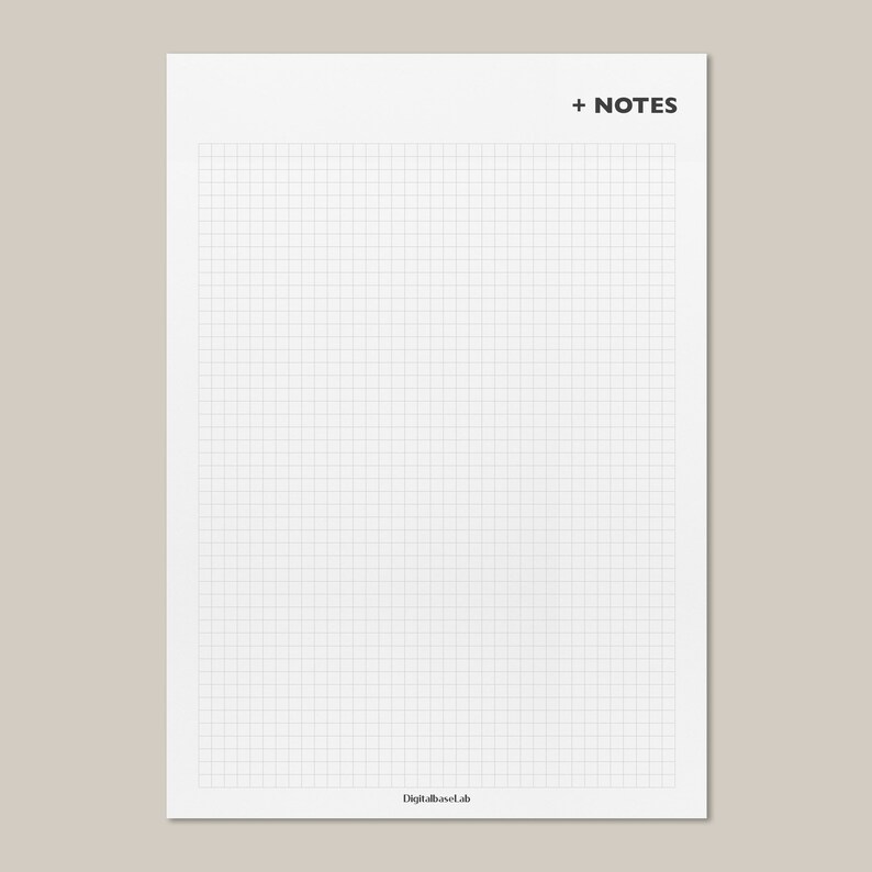 Printable Paper/ Lined Dot Grid Paper/ Lined Dotted Grid | Etsy