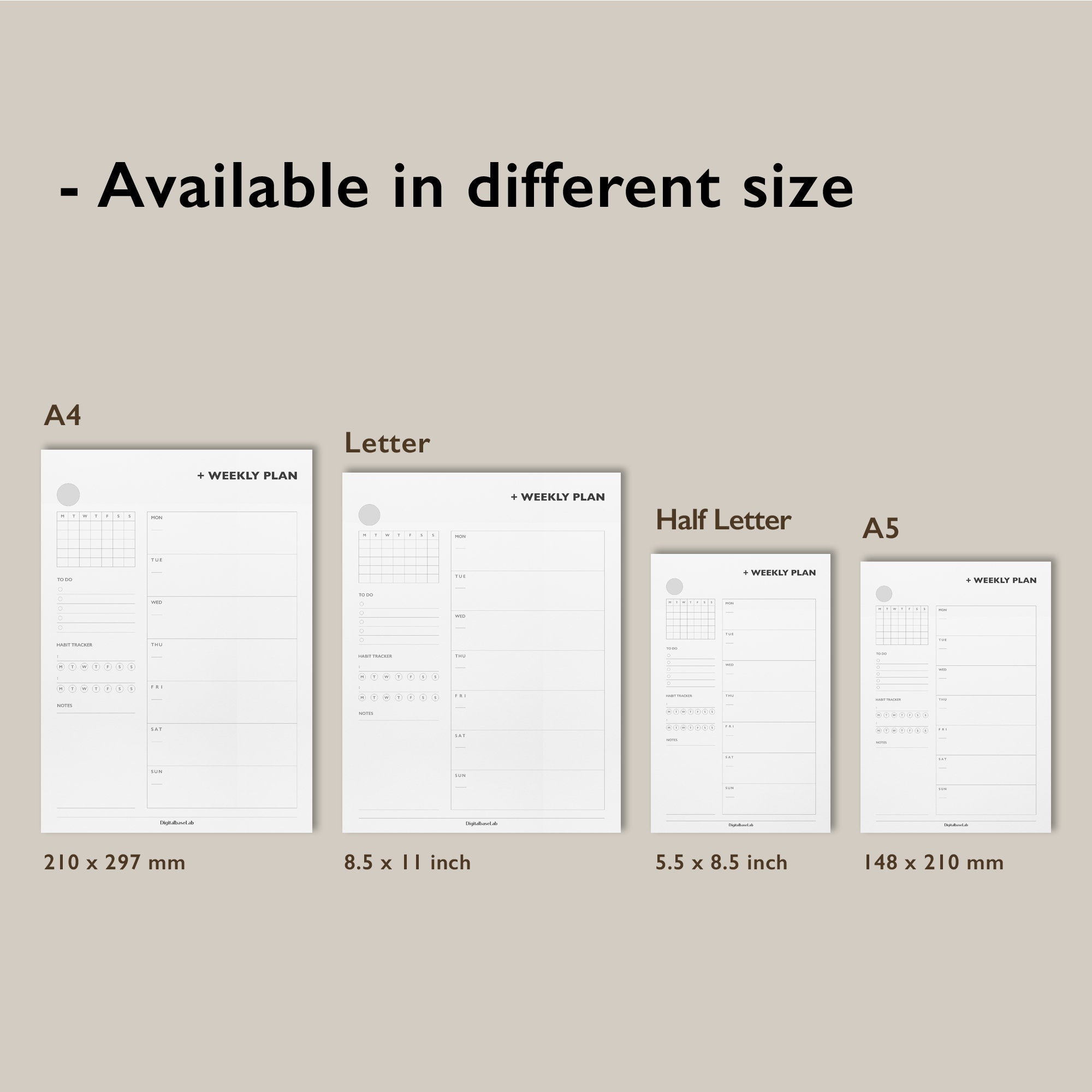 Weekly Planner Printable/ Planner Inserts/ Planner Pages/ - Etsy