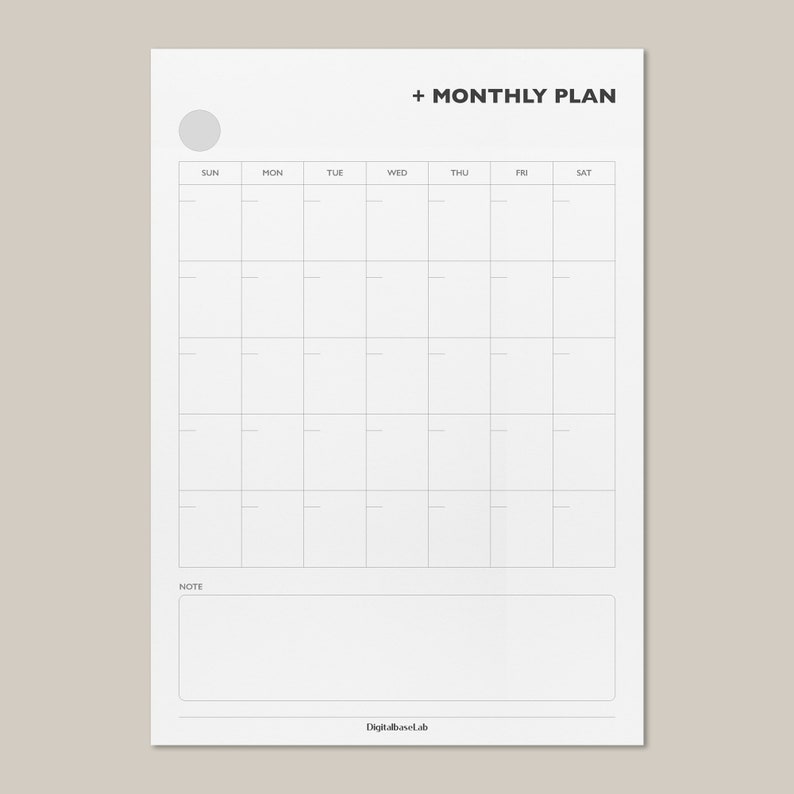Monthly Planner Printable/ Planner Inserts/ Planner Pages/ - Etsy