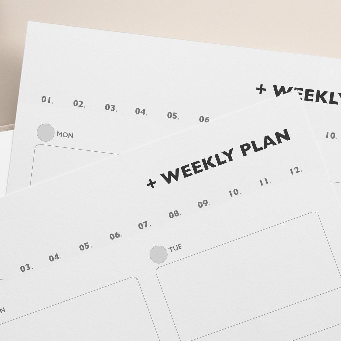 Weekly Planner Printable/ Planner Inserts/ Planner Pages/ Undated ...
