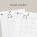 2021-2022 Monthly Planner Printable/ Monthly Calendar/ Simple Monthly ...