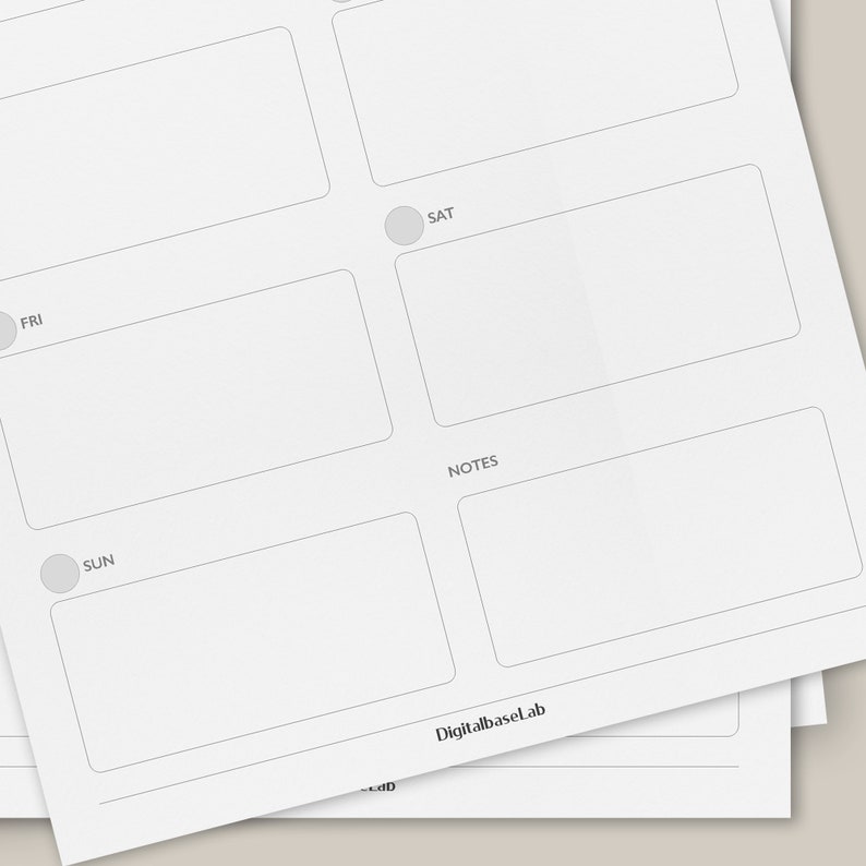 Weekly Planner Printable/ Planner Inserts/ Planner Pages/ Undated ...