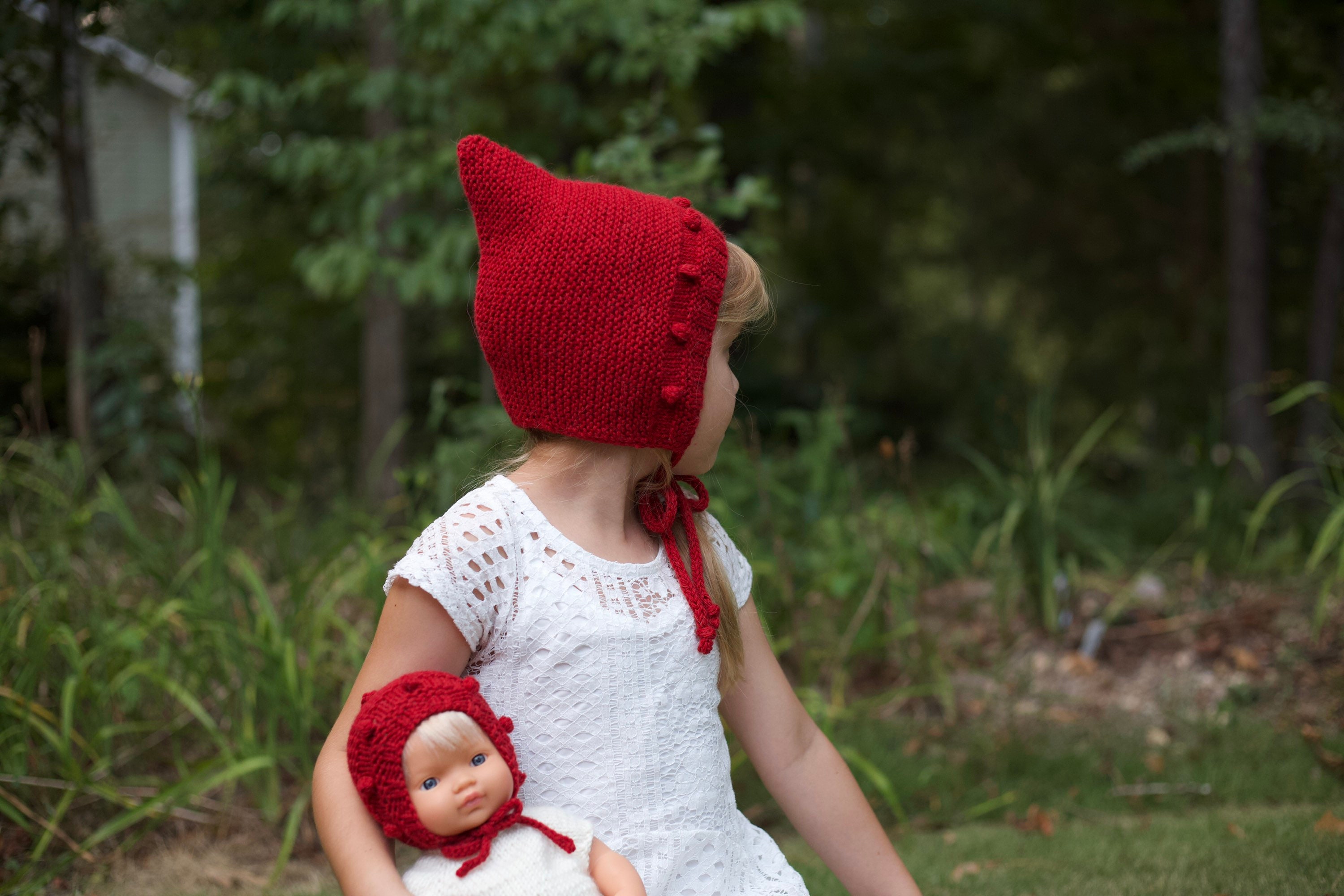 Knitted Baby Bonnet Baby Pixie Hat Pixie Bonnet Hand Knitted - Etsy