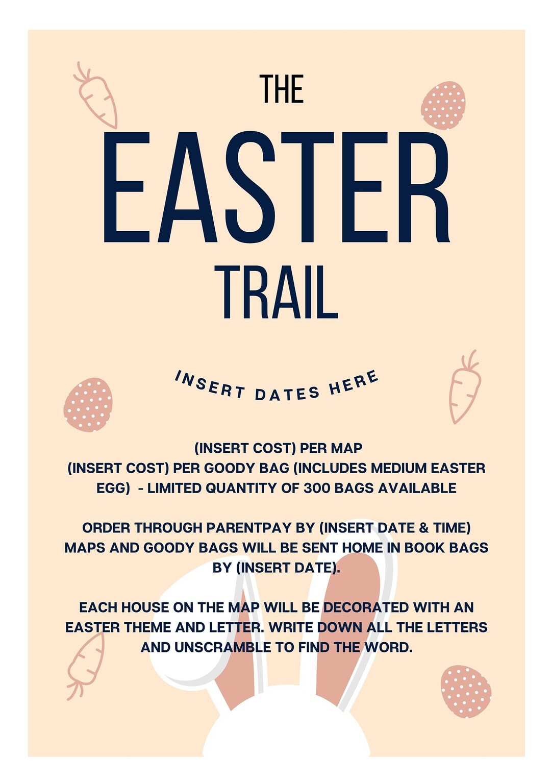 PTA Easter Trail Poster - Etsy