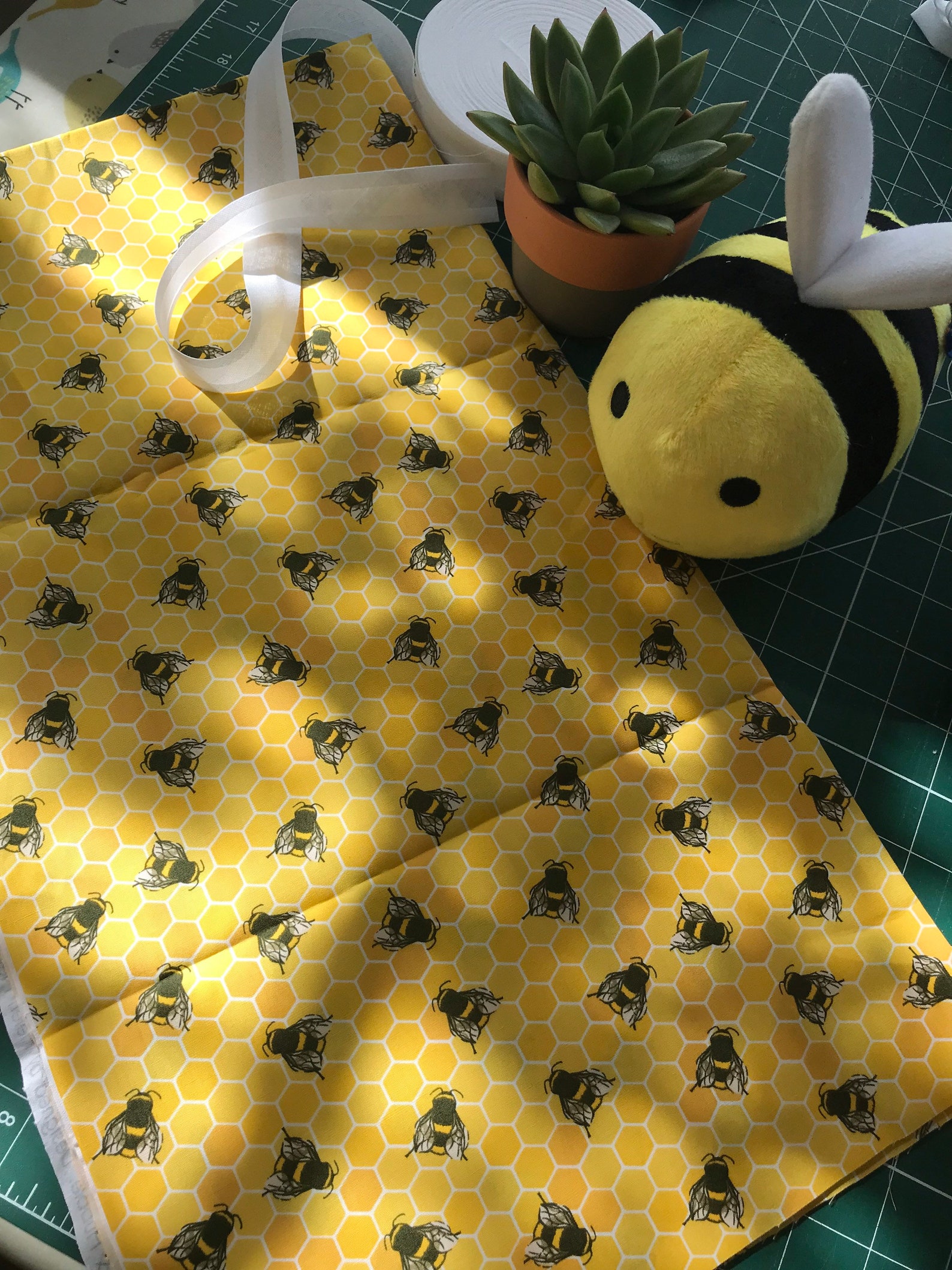 Honey Bee Bunting Bee Bunting Bumble Bee Fabric Bunting - Etsy