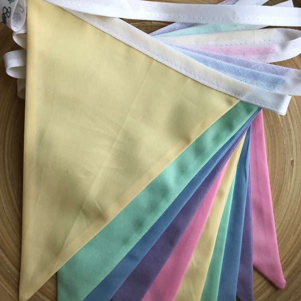 Pastel Bunting - Etsy
