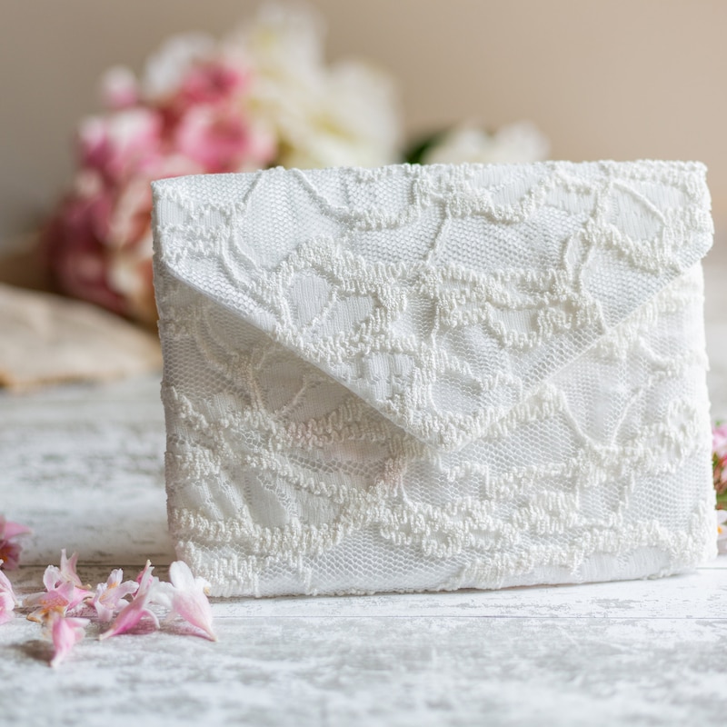 Ivory Bridal Clutch - Etsy
