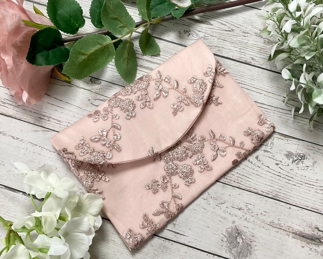 Pink Lace Clutch Bag Wedding Day Evening Purse or Special - Etsy