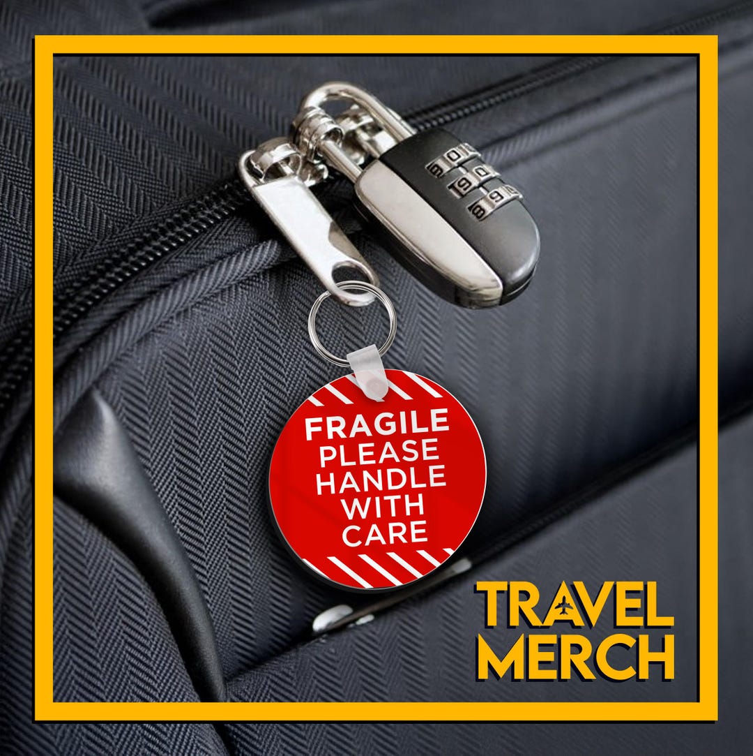 Fragile Baggage Keyring - Limited Edition - Cabin Crew, Aviation, Retro ...