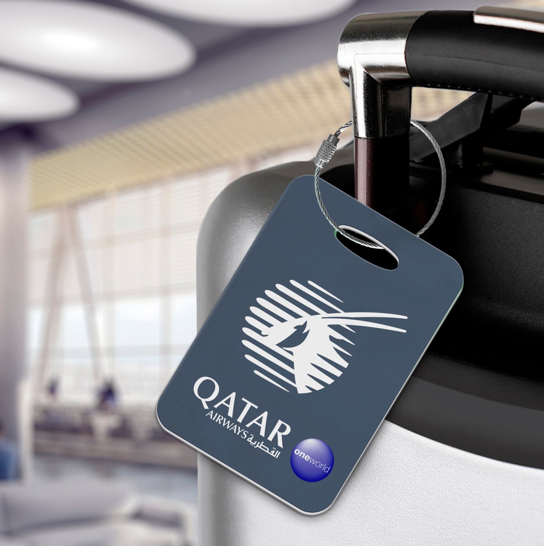 Qatar Grey Luggage Tag - Aviation, Cabin Crew - Limited Edition ...