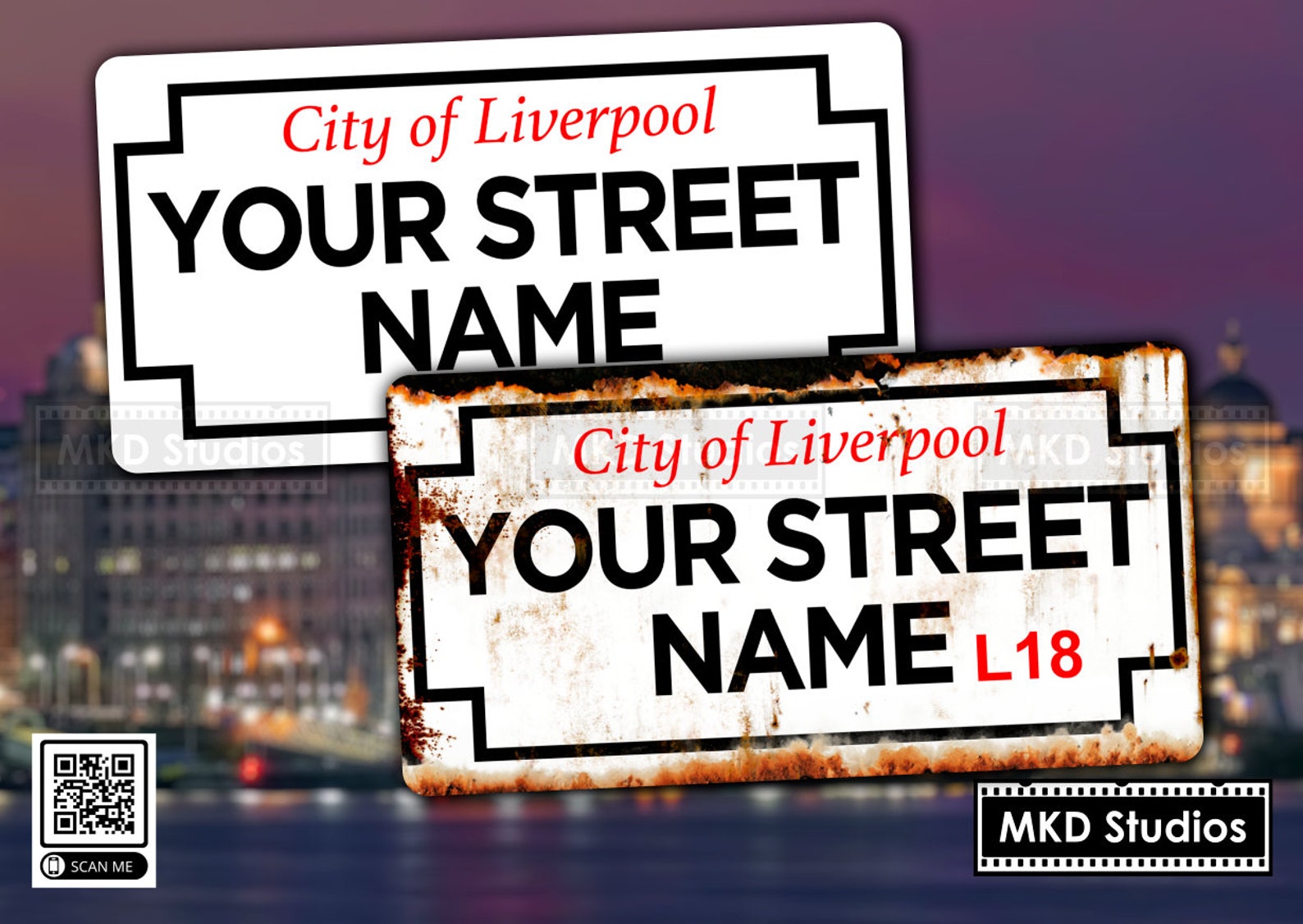 Create Your Own Liverpool Street Sign Retro Road Sign - Etsy