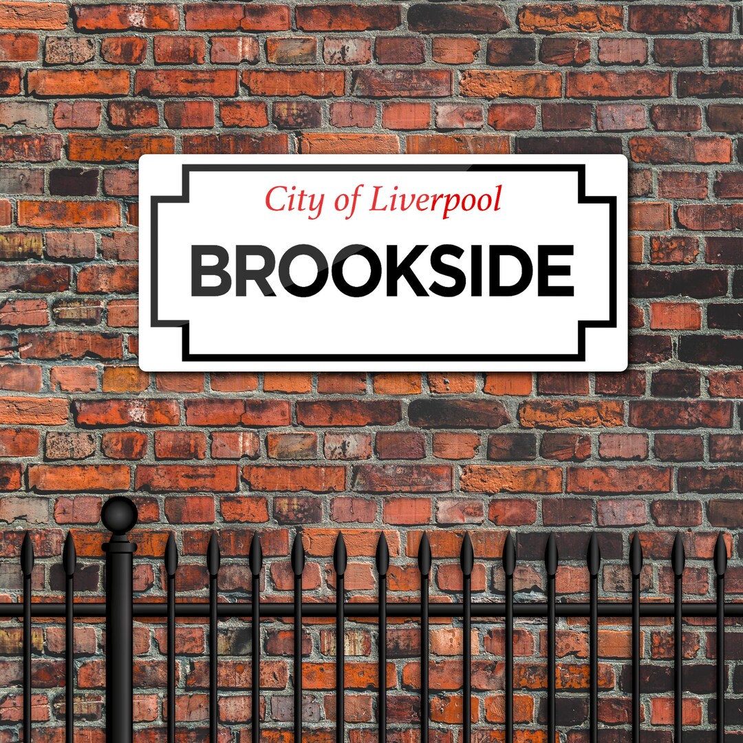 Brookside Close Metal Street Sign - Channel 4 Brookside TV Show ...