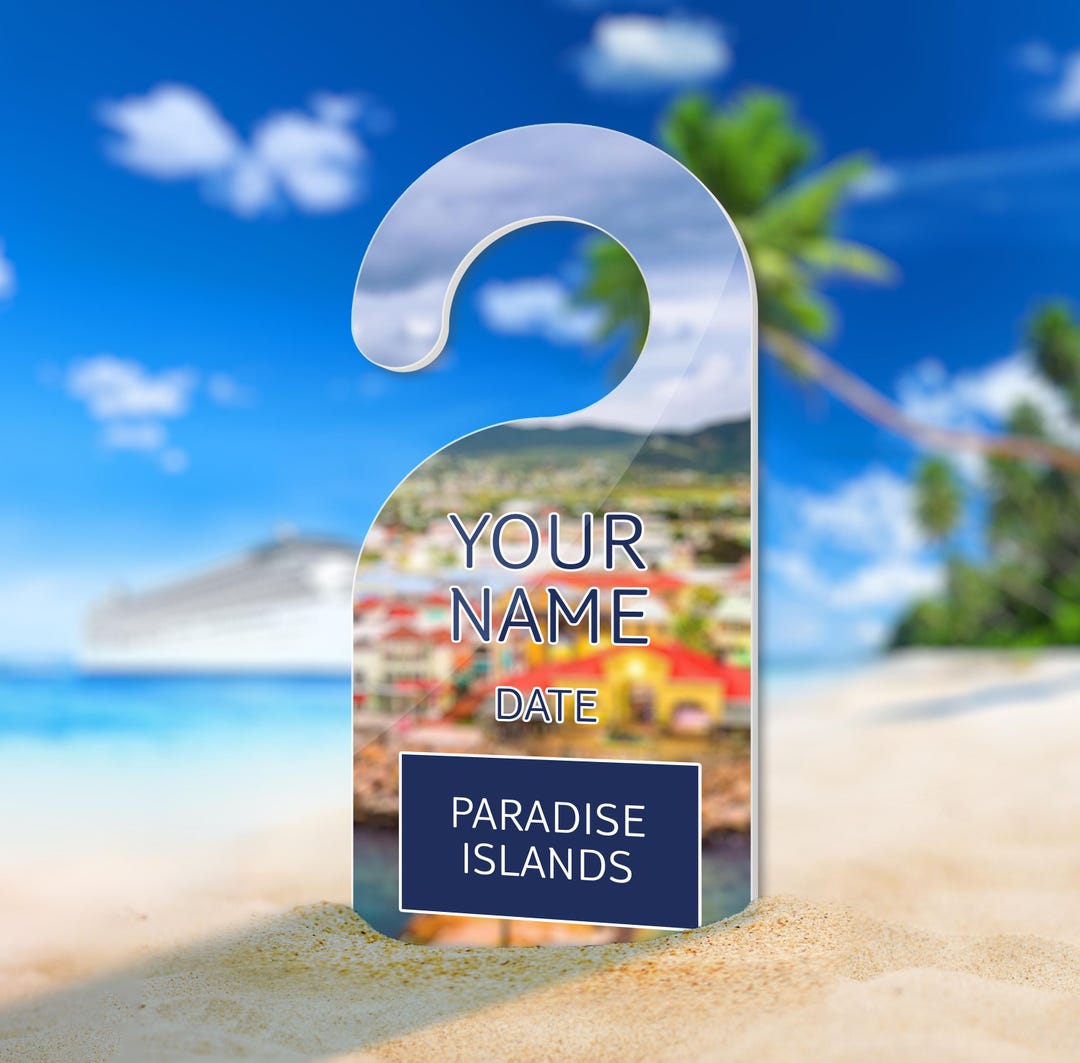 Door Hanger Sign - Paradise Islands - Cruise Ship - Limited Edition ...