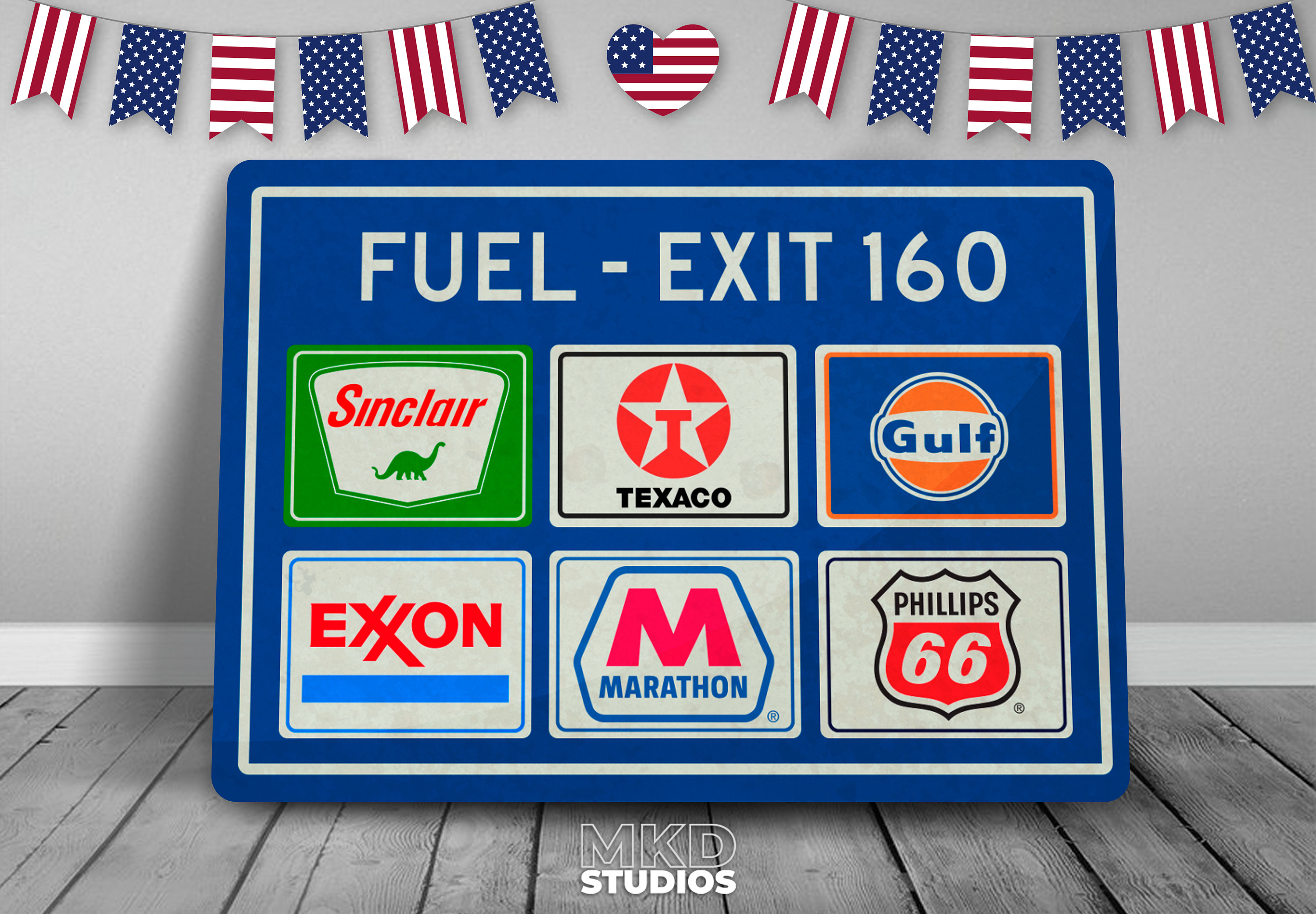 Vintage Exxon Uniflo Sign