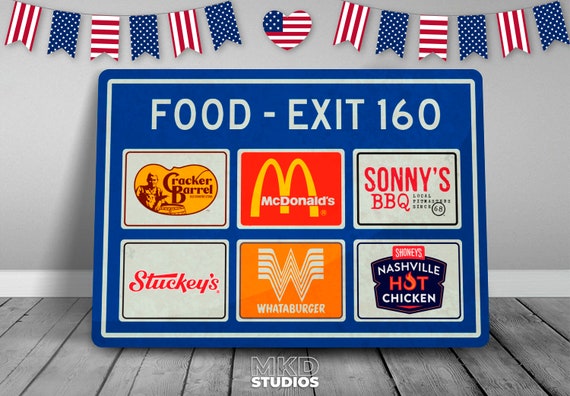 Restaurant Highway Sign