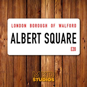 Eastenders Albert Square Road Sign, Vintage, Street Sign, Garage, Shed ...