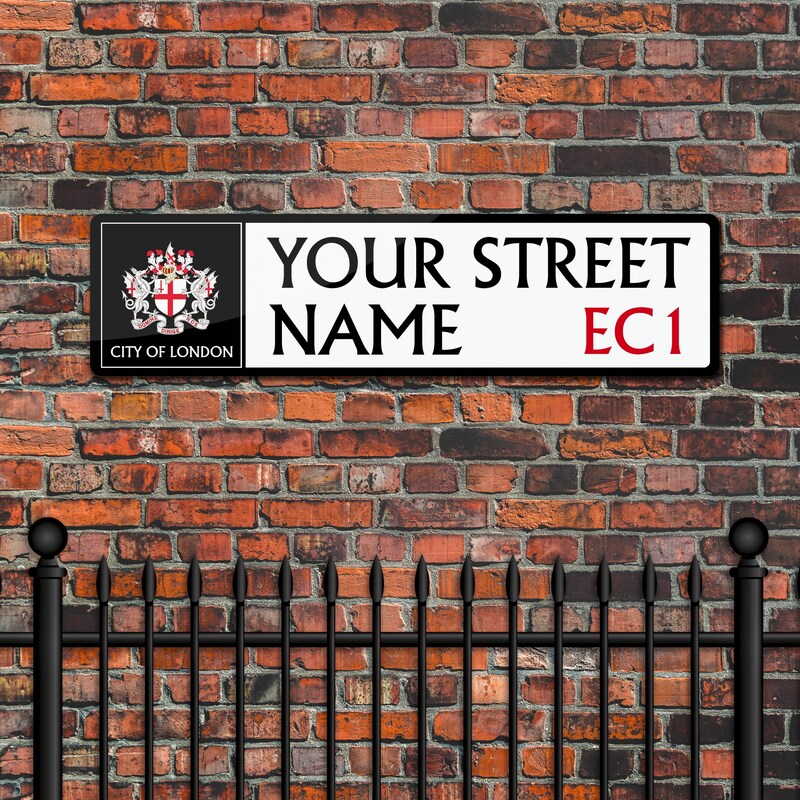 City Street Sign - Etsy