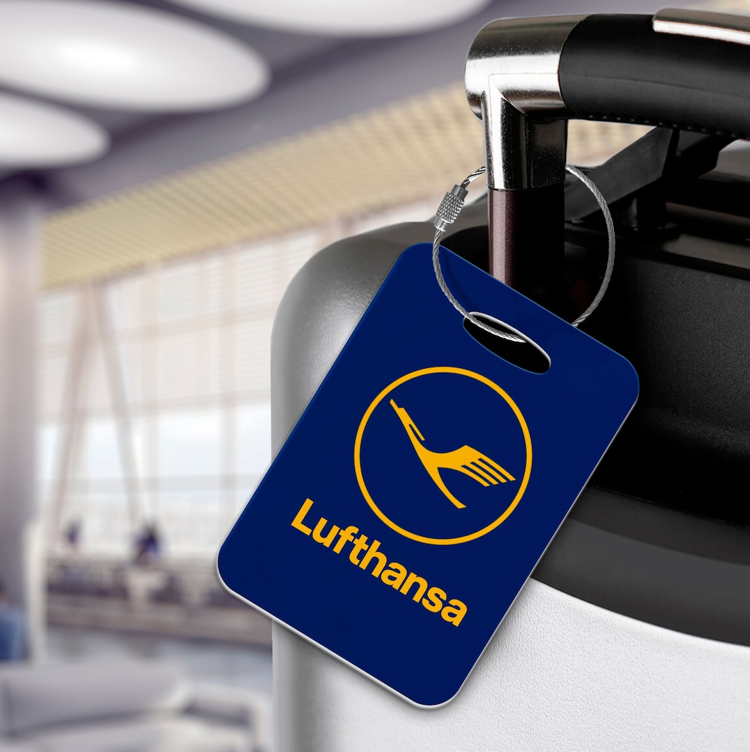 Lufthansa Blue Tag - Retro Aviation - Luggage Tag - Airline, Airport ...