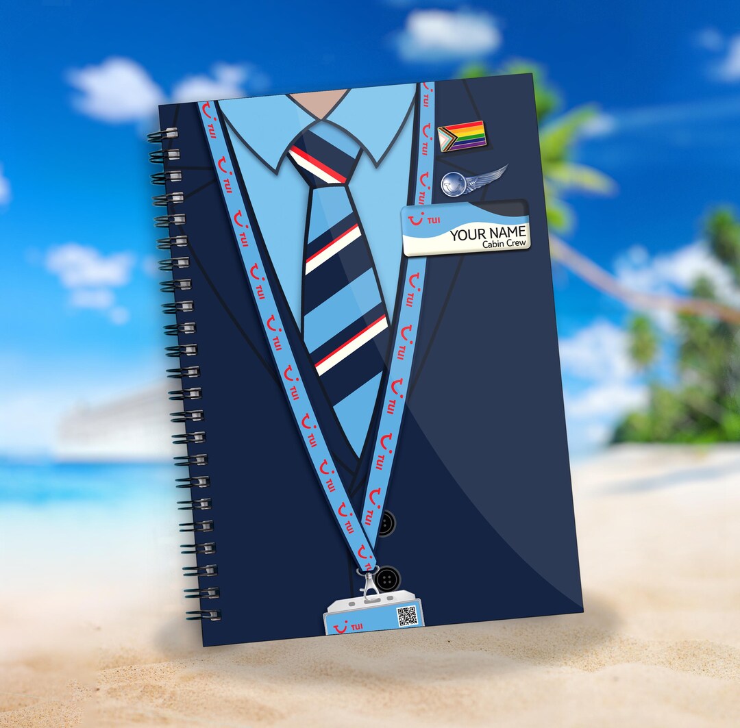 Tui Cabin Crew Pride Pin Personalised Notebook - Limited Edition ...