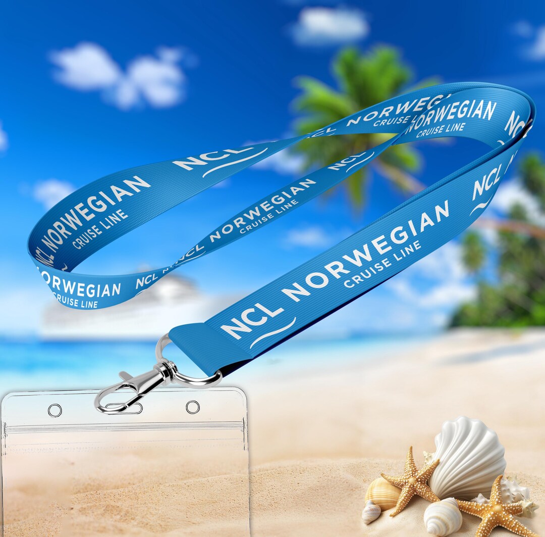NCL Cruises Blue Lanyard With ID Card Wallet - Cruise Ship - Travel ...