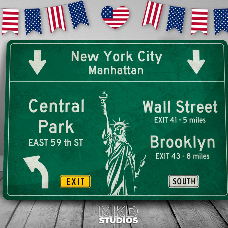 New York Subway Sign - Etsy