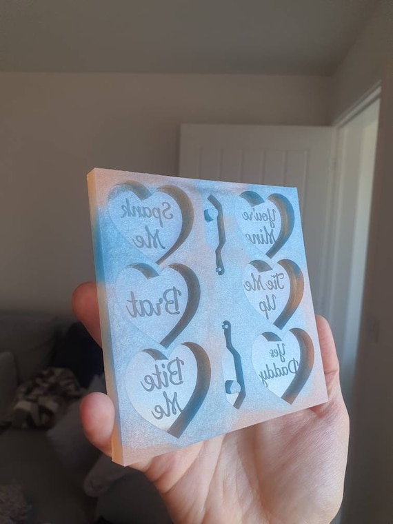 1.6 Inch Rude Love Hearts Silicone Mould Set 1 | Etsy