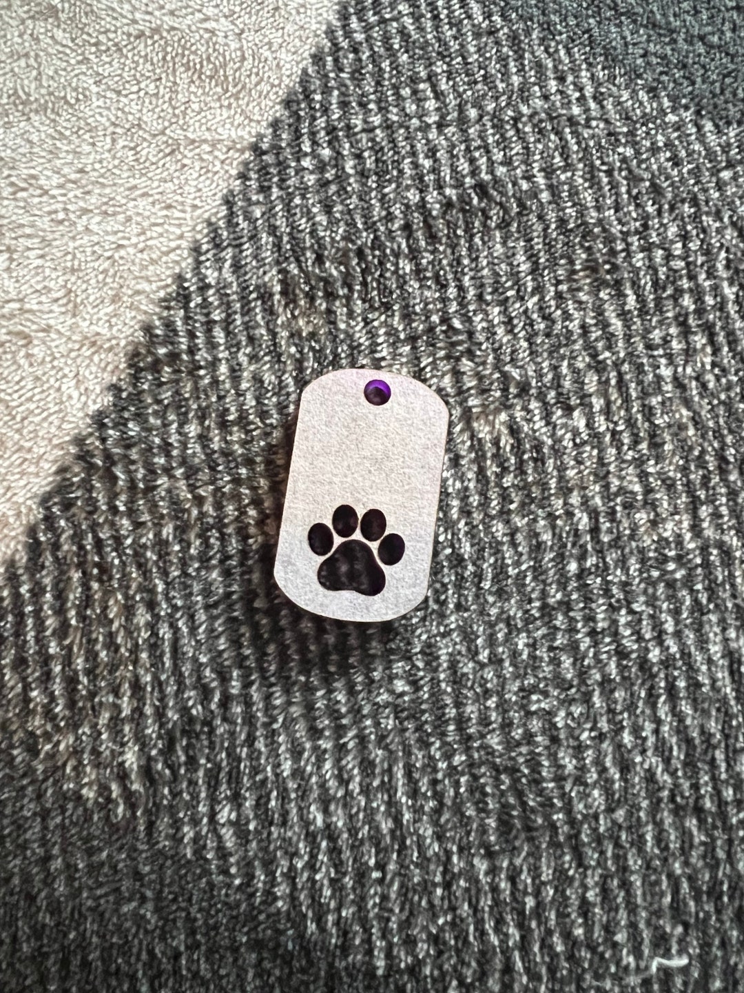 1.5 Inch Cut Out Paw Dog Tag Acrylic Blank for Mould Making - Etsy